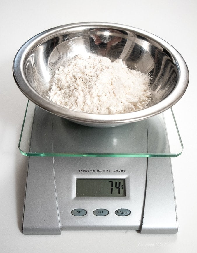 Weighing Ingredients Using the Tare/Zero on a Scale - Pastries Like a Pro