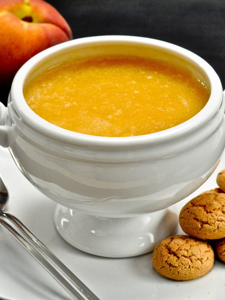 Chilled Peach Soup - Pastries Like a Pro